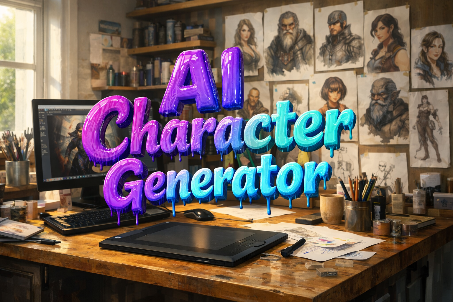 Free AI Character Generator - Anime, Realistic & Fantasy | Kontext